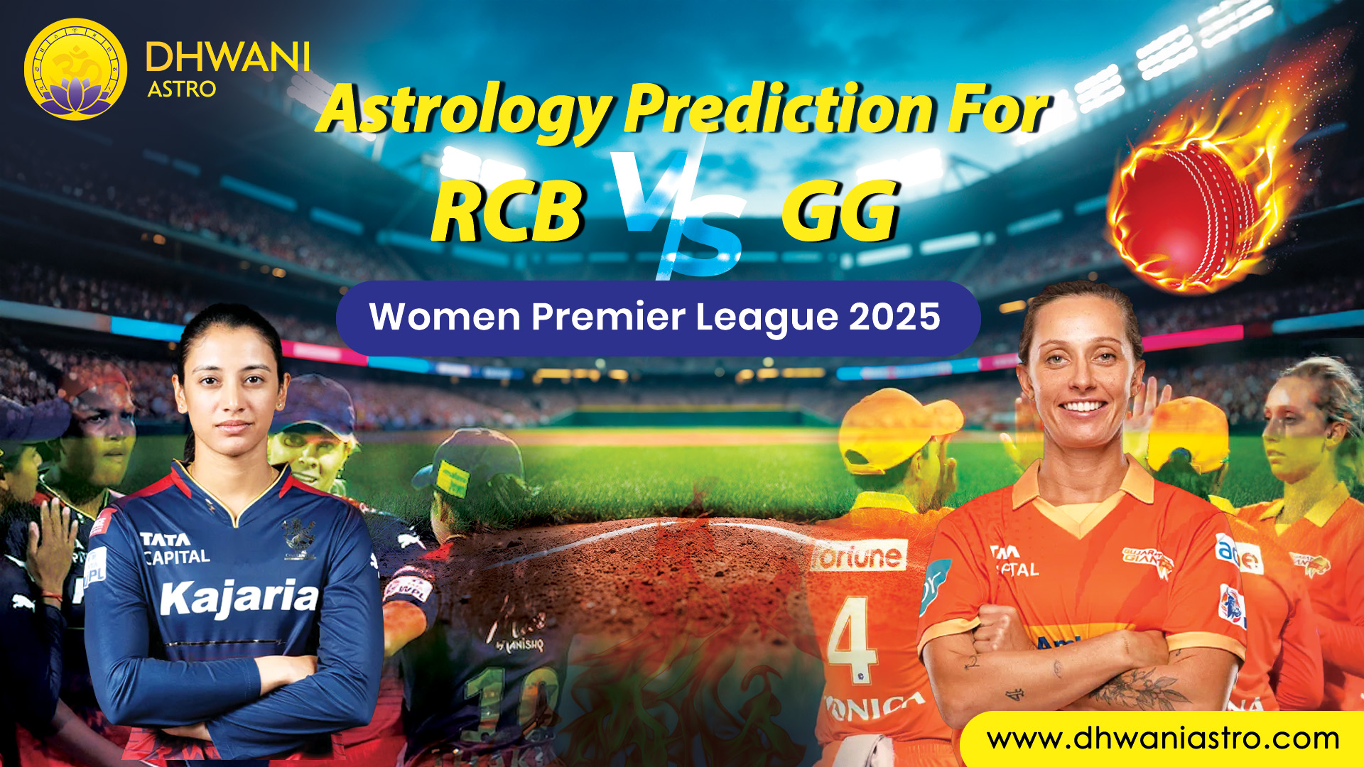Astrology Prediction for RCB vs GG: Women Premier League 2025